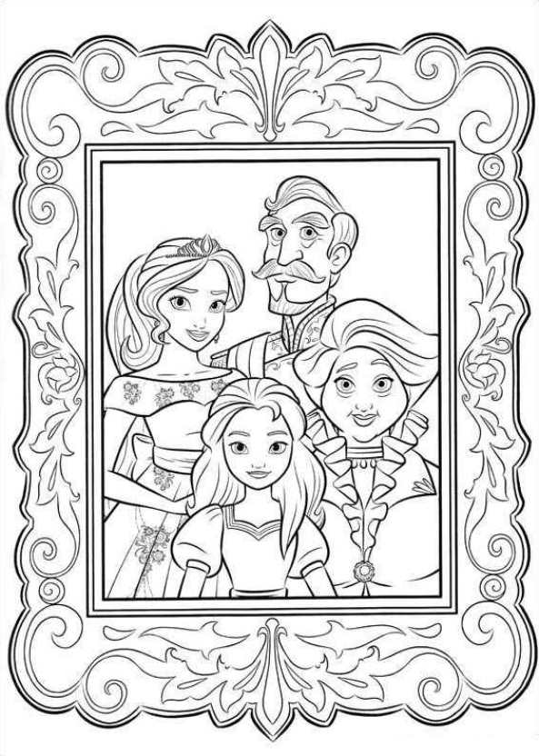 Kids-n-fun | Kleurplaat Elena van Avalor Elena van Avalor